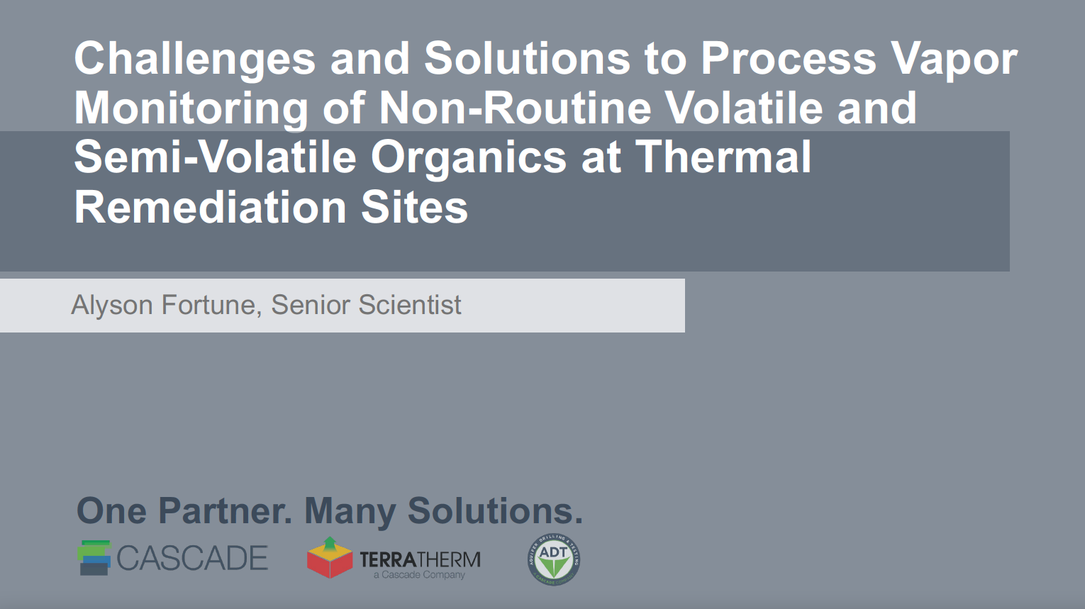 Non Routine Volatile and Semi Volatile Organic Vapor Monitoring at ...